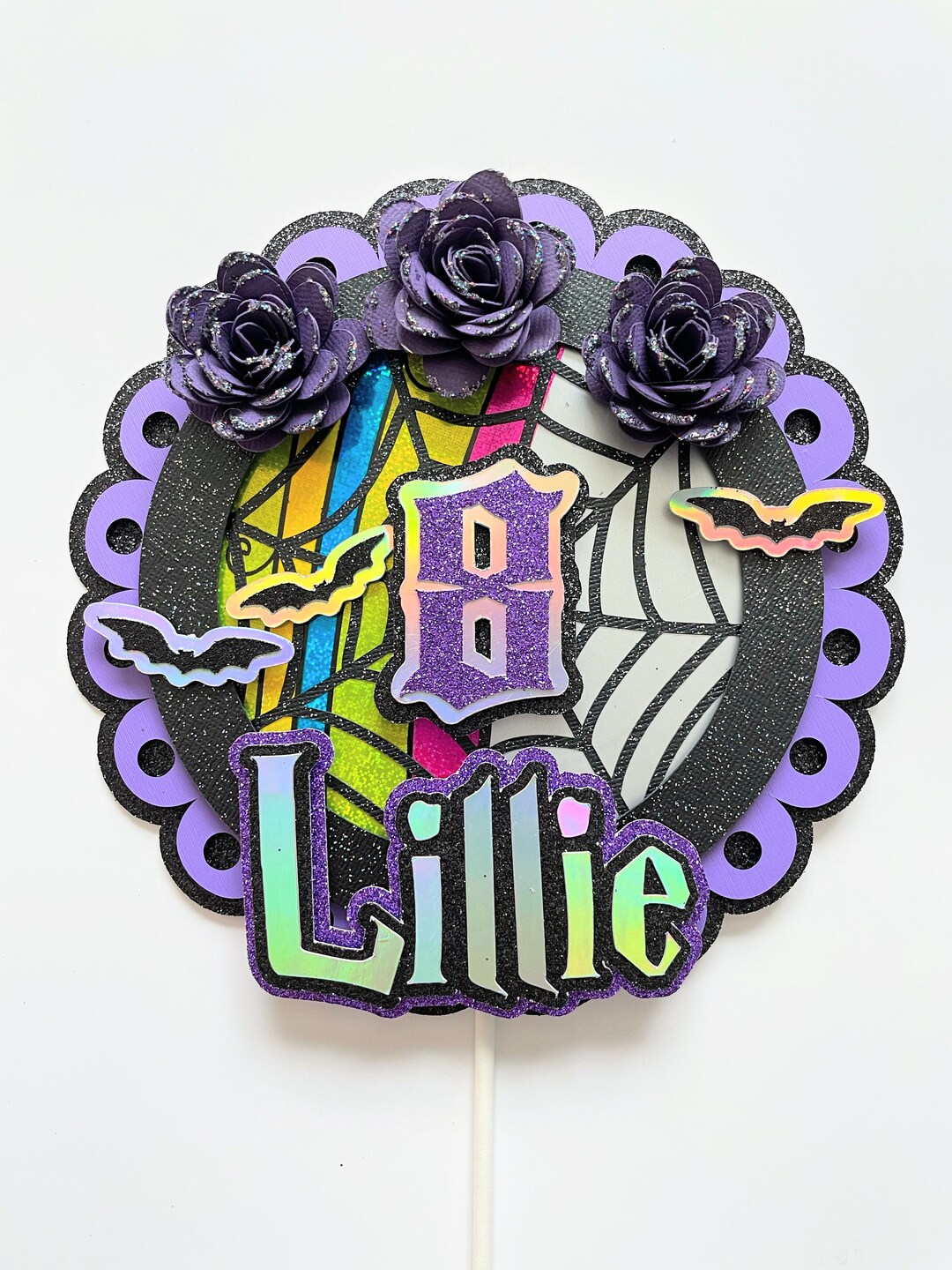 Wednesday Cake Topper - Addams Family Inspired Birthday Decorations - Etsy