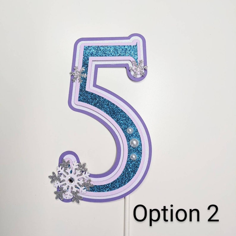 Frozen Number Age Cake Topper Frozen Birthday Party Winter - Etsy