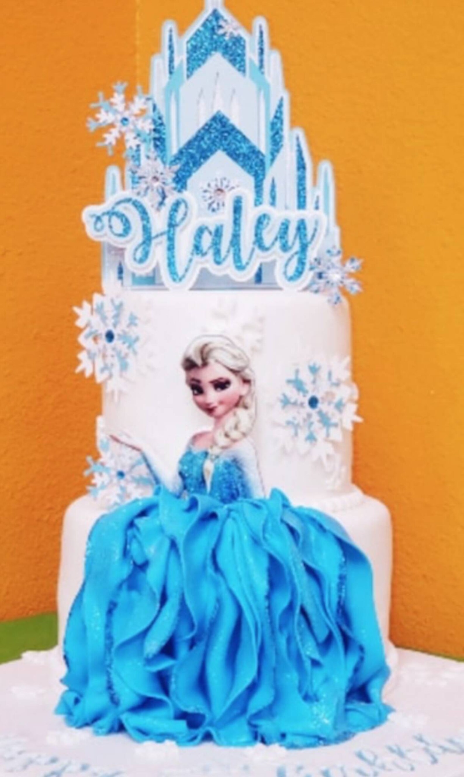 Frozen Castle Cake Topper or Cakecup Tower Stand Frozen Cake - Etsy
