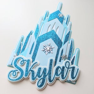 Frozen Castle Cake Topper or Cakecup Tower Stand Frozen Cake - Etsy