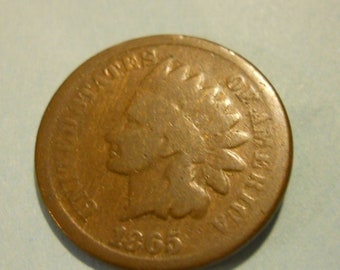 Indian 1865 Coin - Etsy