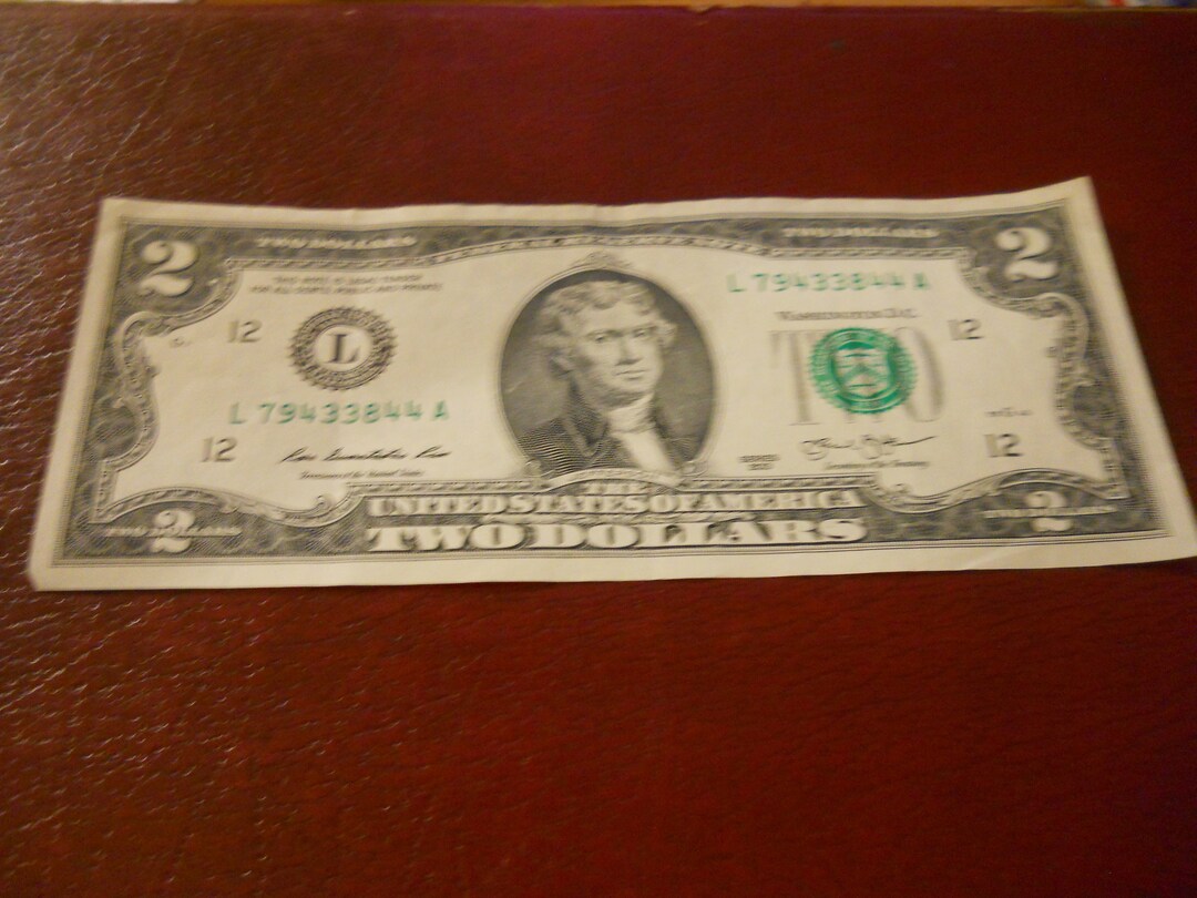 2013 2 Dollar Bill Collectible Serial L 79433844A 2 Dollar Etsy 2013-2-dollar-bill-collectible-serial-l-79433844a-2-dollar-etsy