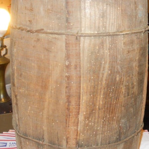 1880 to 1890 Wooden Barrel , Collectible Storage Barrel Metal Scraps ...
