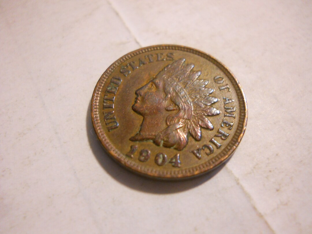 1904 Full Liberty Indian Head Wheat Back Penny, Full Liberty Indian ...