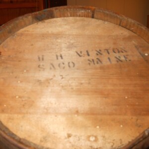 1880 to 1890 Wooden Barrel , Collectible Storage Barrel Metal Scraps ...