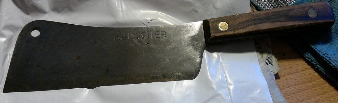 Kutmaster Meat Cleaver Made in the U.S.A. Very Nice 11 and 1/2 Inches ...