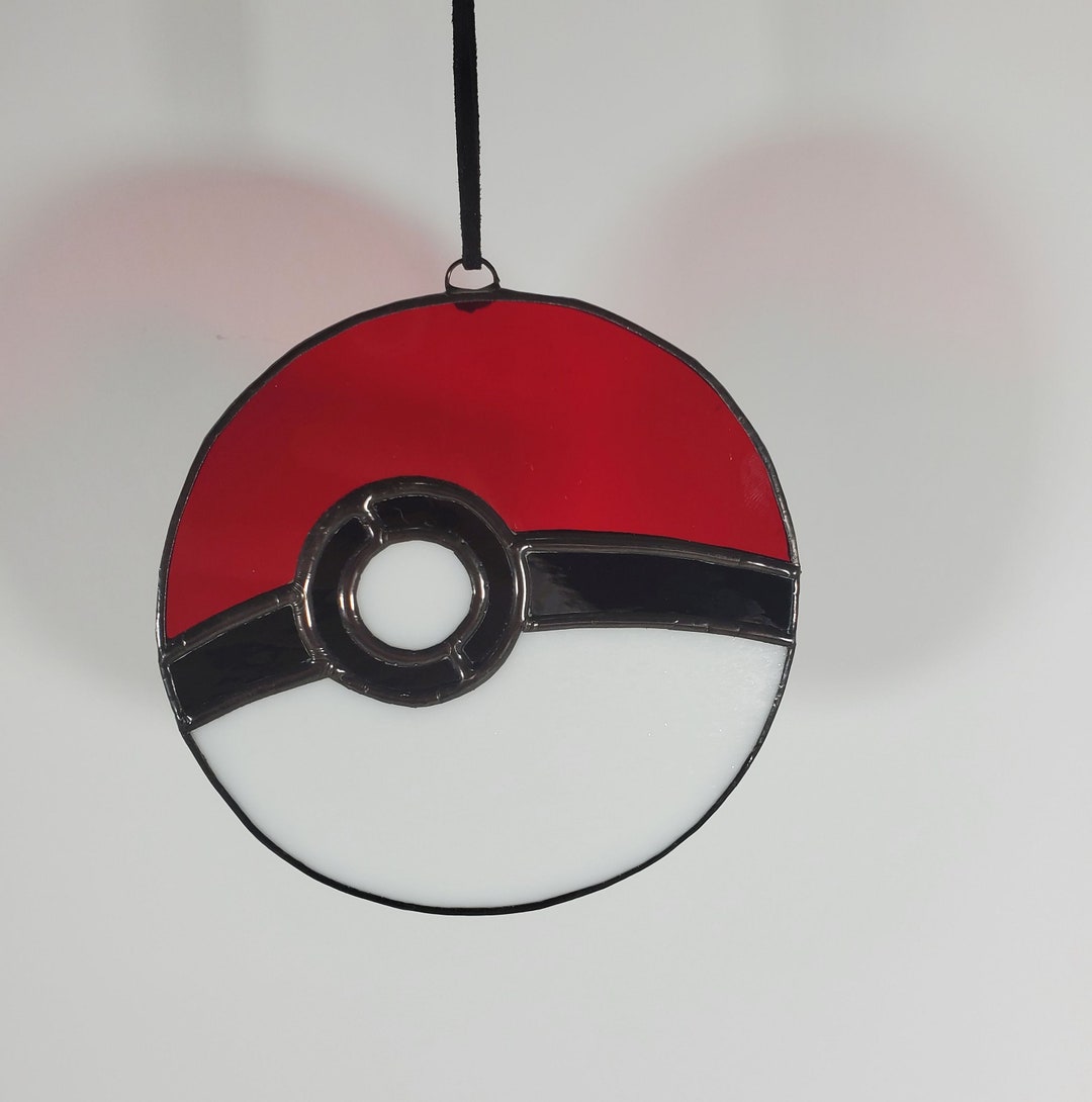 4" Pokeball Suncatcher - Etsy