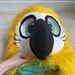Yellow Parrot Fursuit Head FOR SALE! Fully Lined! Follow Me Eyes! Cheap ...