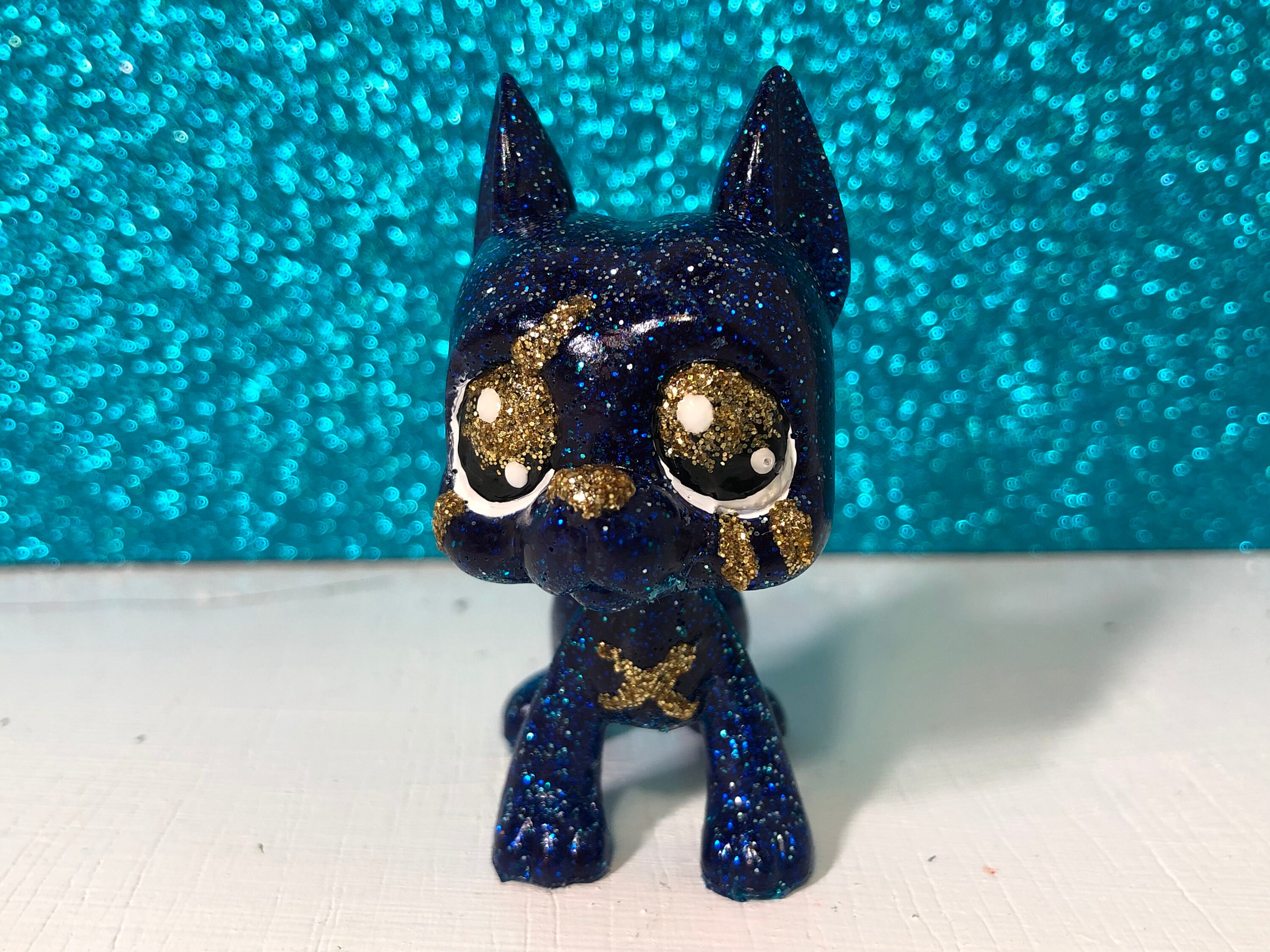 Lps Great Dane Clear Glitter Custom: Astro | Etsy