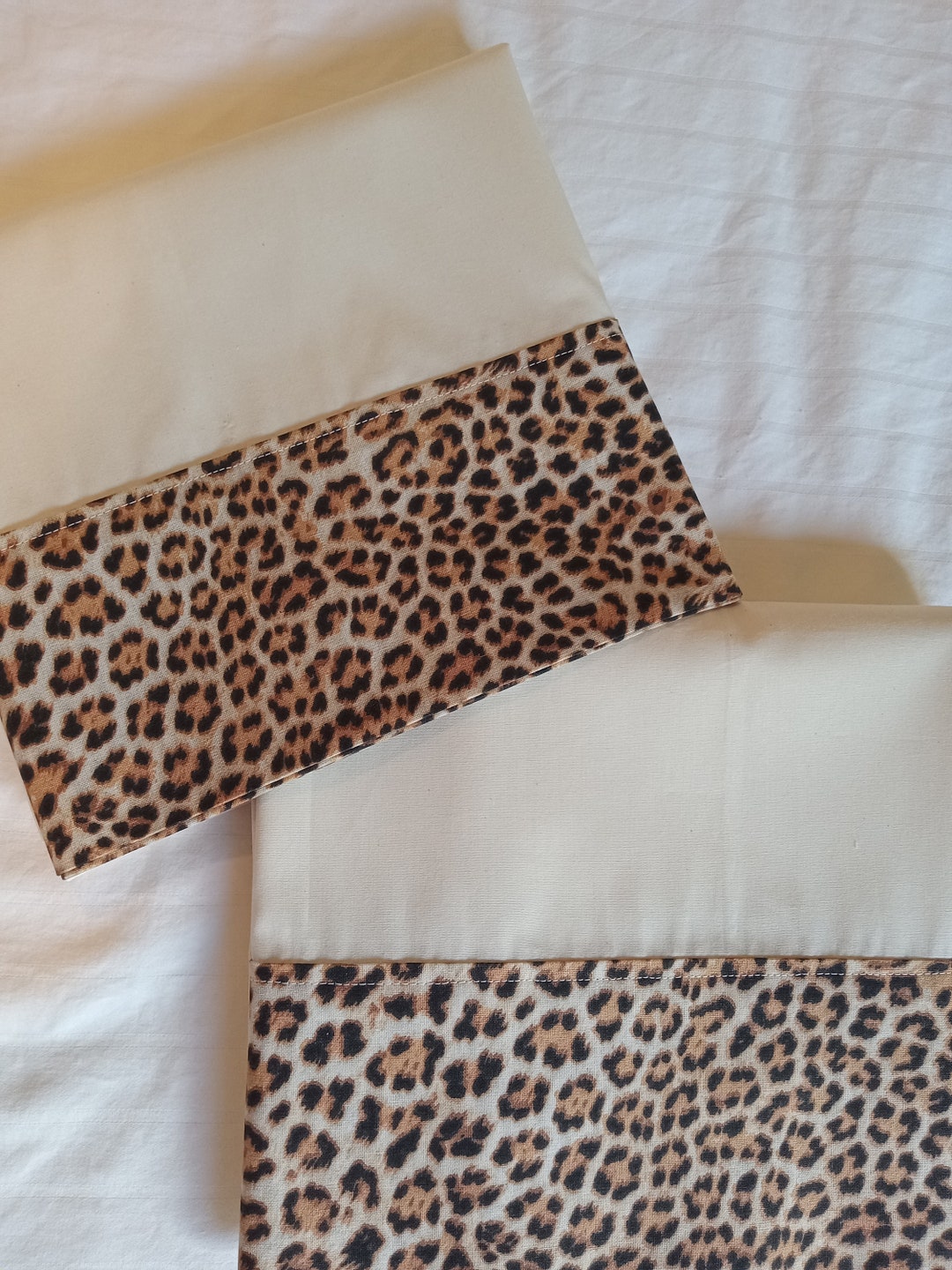 Leopard Lovers 100% Cotton Full/queen Size Pair of Pillowcases - Etsy