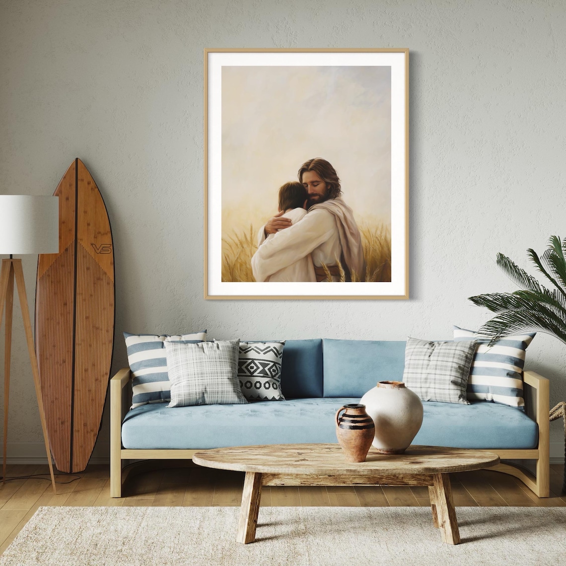 Jesus Hugging Boy, Christian Art, Jesus With Boy, Jesus Wall Art, LDS ...