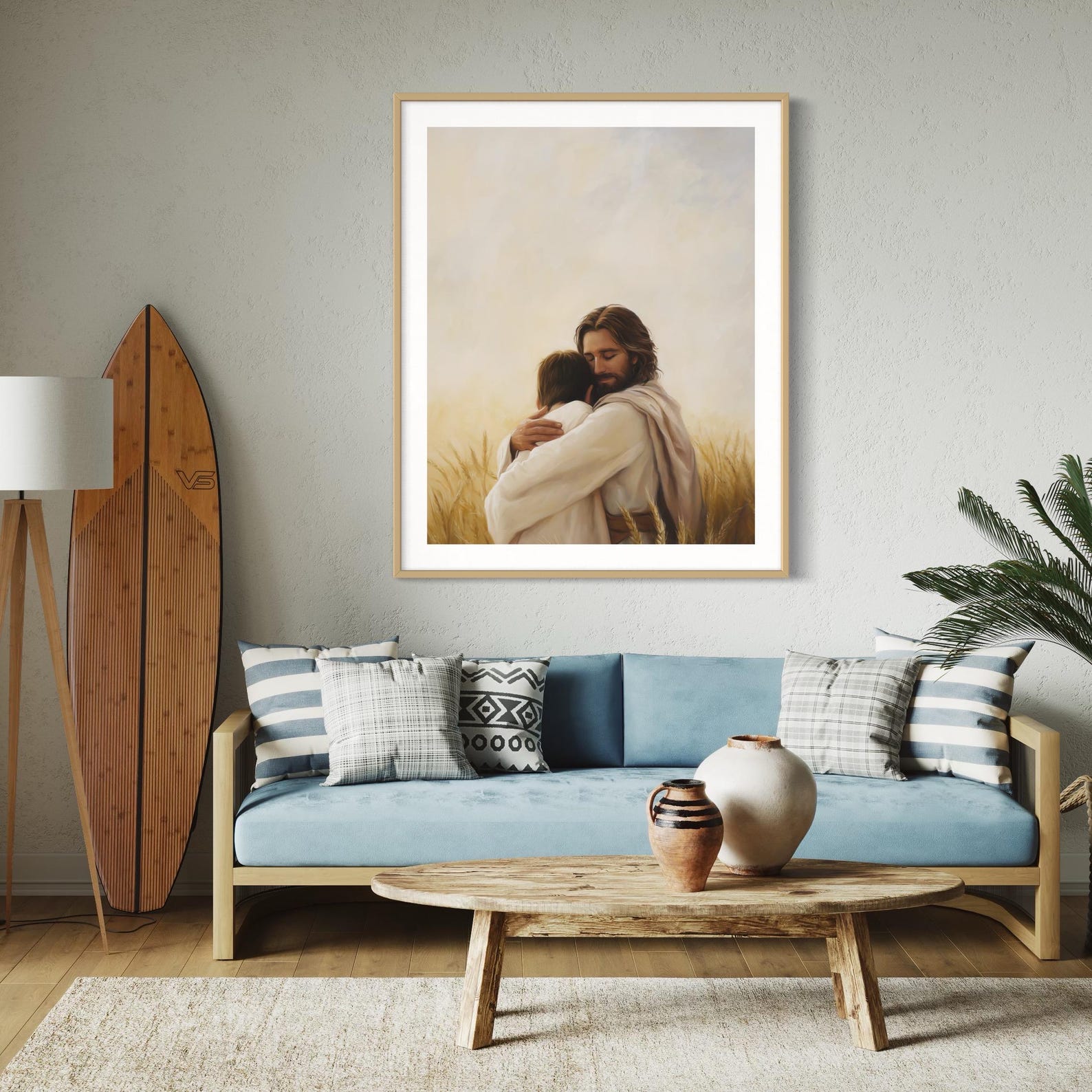 Jesus Hugging Boy, Christian Art, Jesus With Boy, Jesus Wall Art, LDS ...