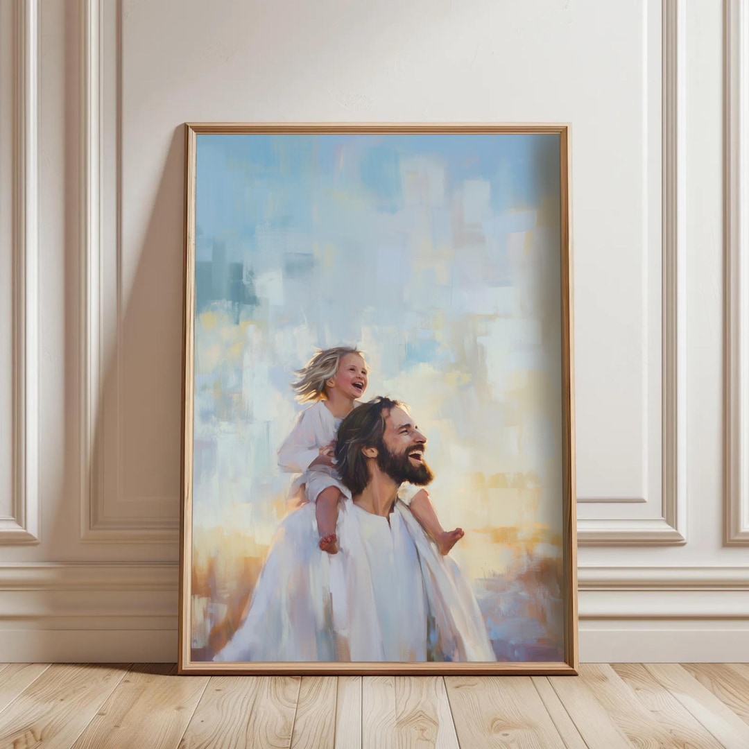 Saviour's Smile, Christian Art, Jesus and Boy, Jesus With Children Art ...