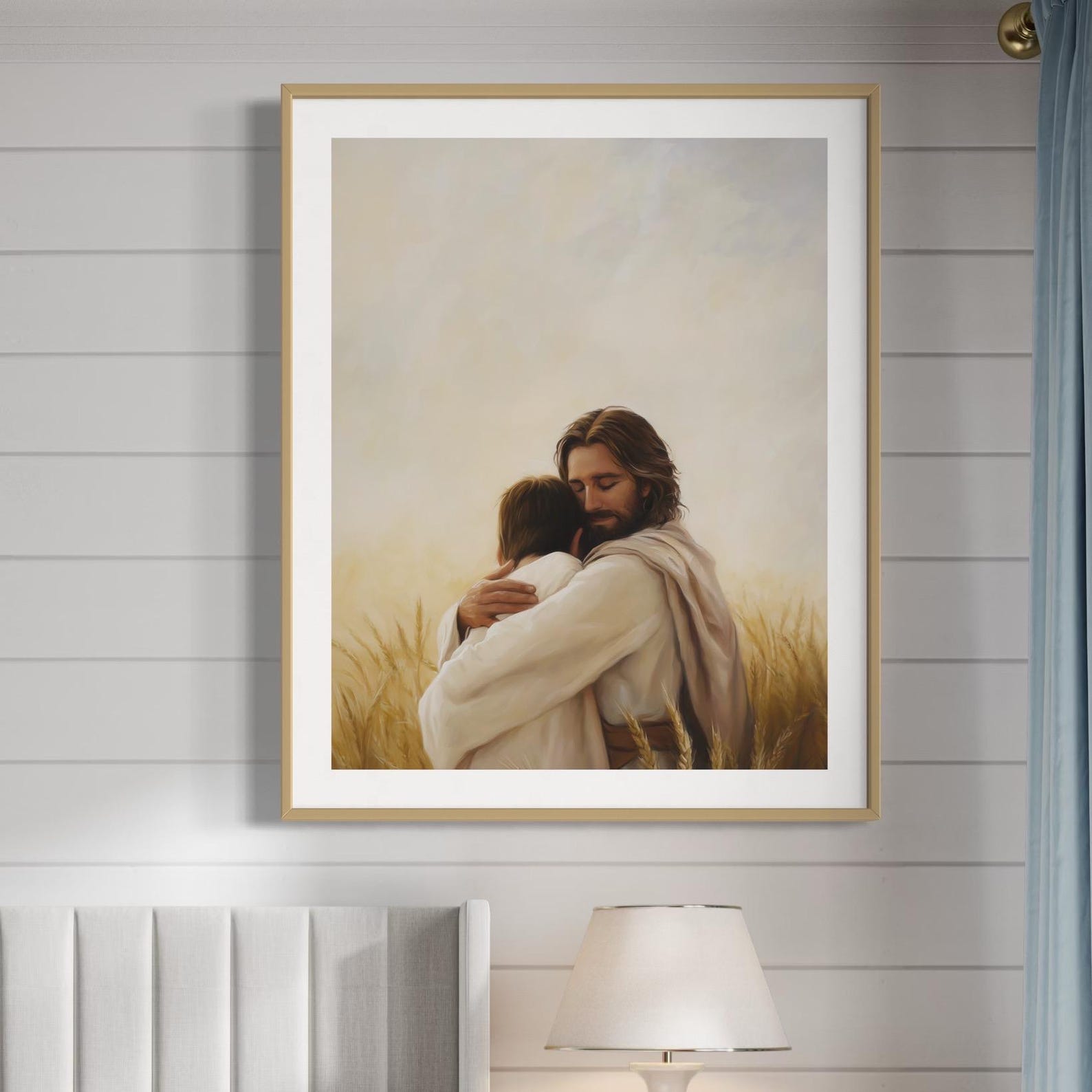 Jesus Hugging Boy, Christian Art, Jesus With Boy, Jesus Wall Art, LDS ...