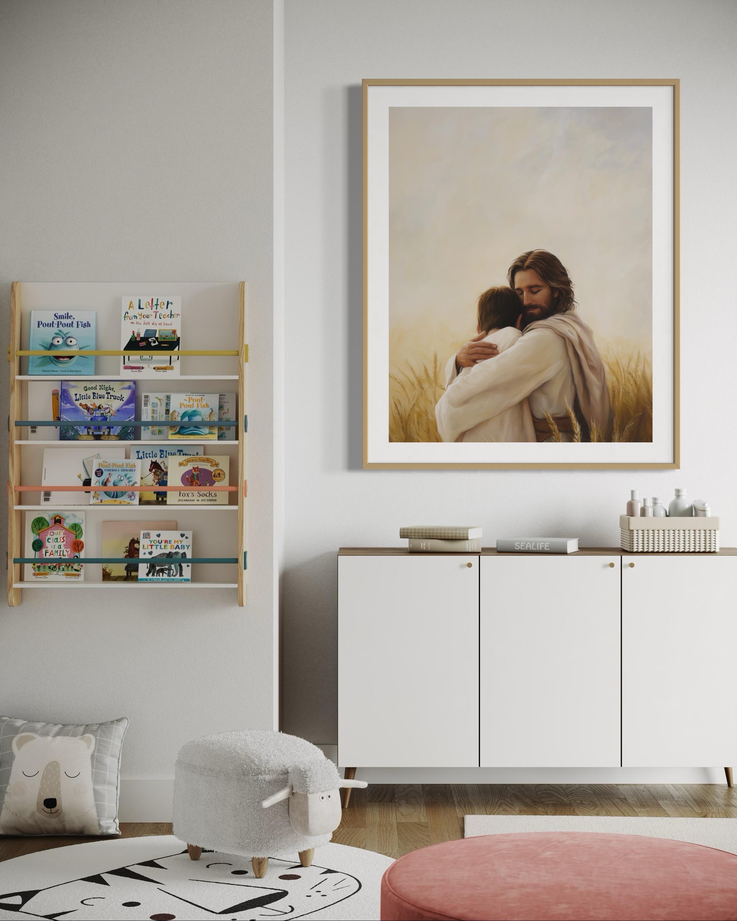 Jesus Hugging Boy, Christian Art, Jesus With Boy, Jesus Wall Art, LDS ...