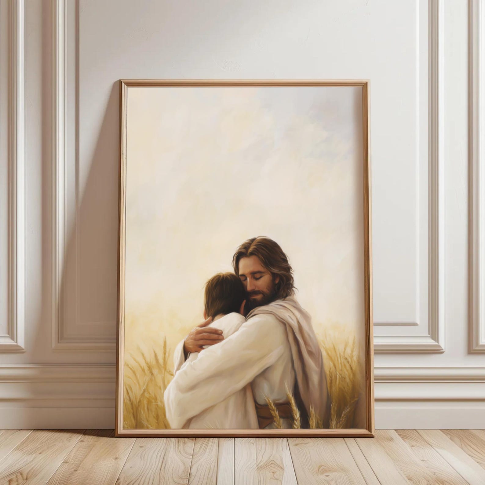 Jesus Hugging Boy, Christian Art, Jesus With Boy, Jesus Wall Art, LDS ...