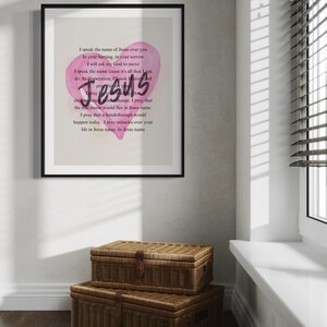 Modern Christian Art Christian Wall Art Scripture Wall Art Pink Wall ...