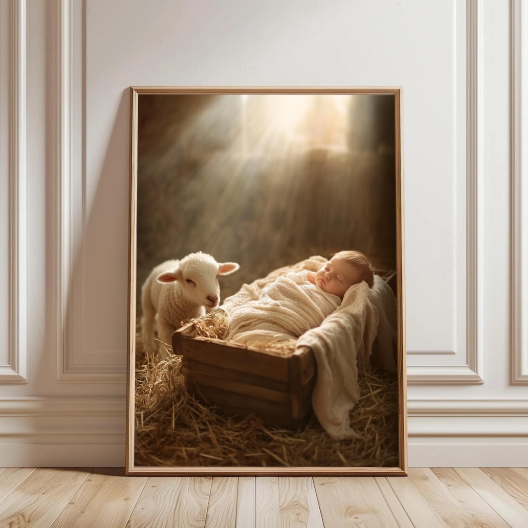 Holy Night, Birth of Baby Jesus, Nativity, Christian, Artwork ...
