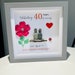 40 Years Married Ruby Anniversary Personalised Frame With Date Marriage ...