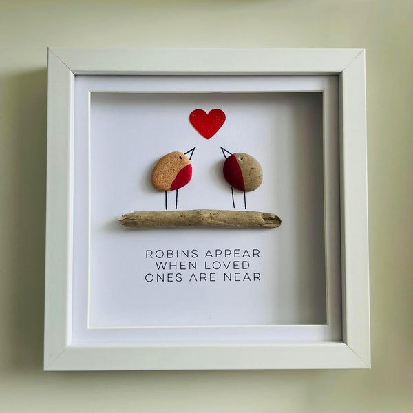 Robin Pebble Art - Etsy UK