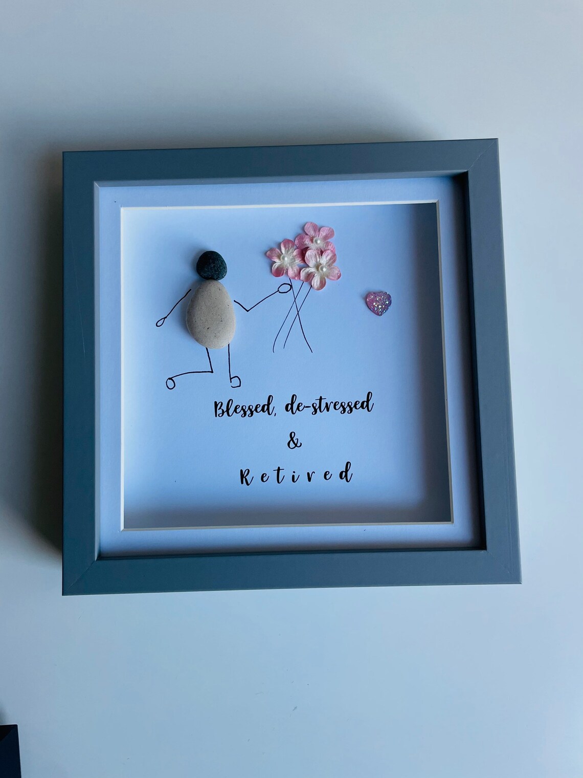 Blessed - De Stressed - Retired - Retirement Pebble Art Frame / Gift ...