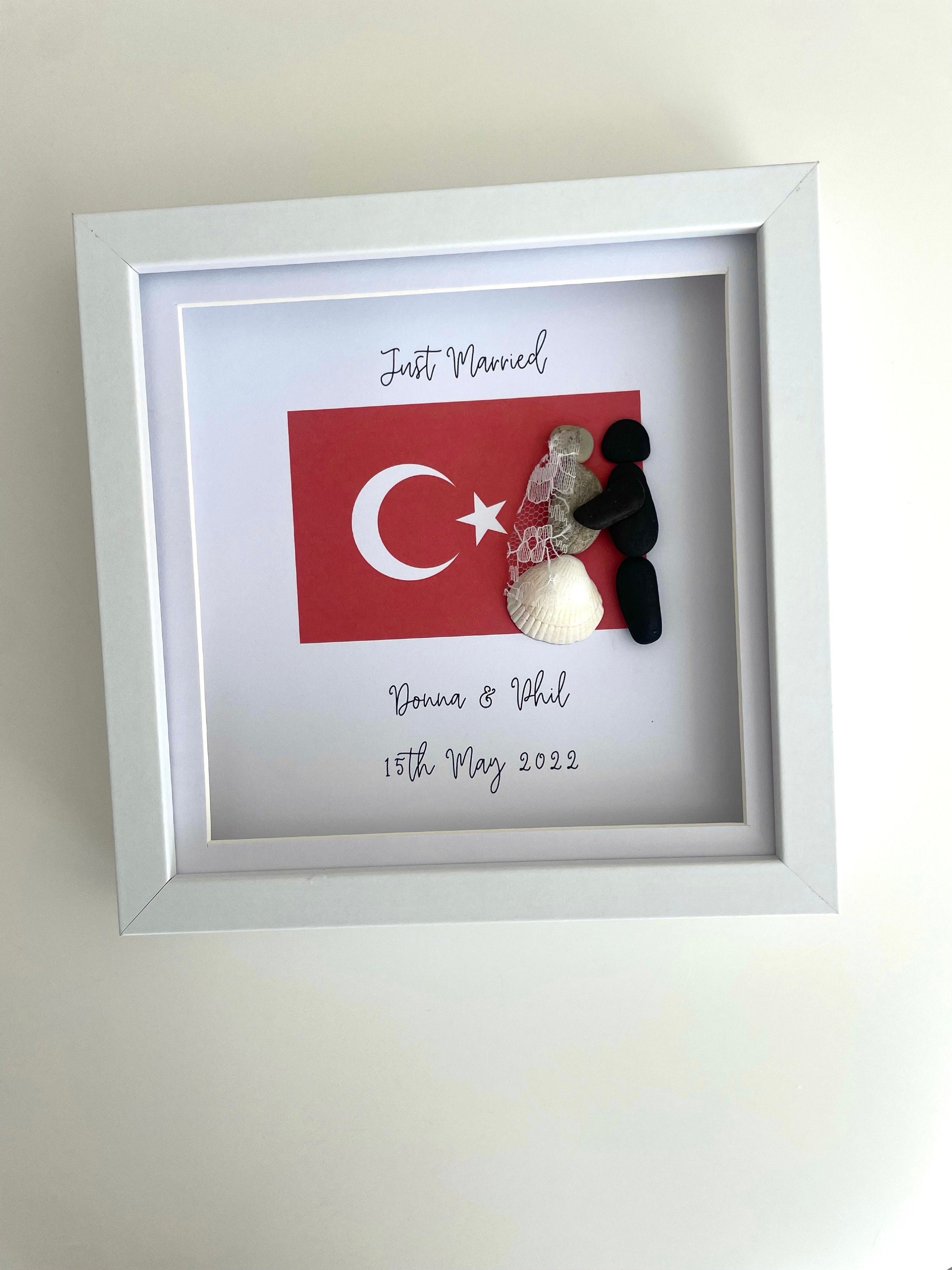 Just Married Abroad Wedding - Turkey Greece Spain Thailand - Flag and ...