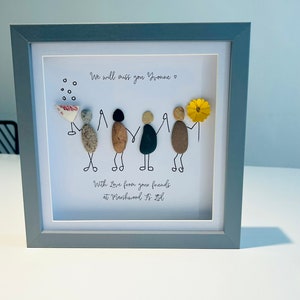 Handmade Pebble Art Leaving Gift: Personalized Colleague Frame - Sorry ...