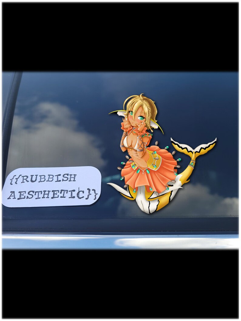 Lulala Sticker Monster Girl Doctor Mermaid UV Gloss Vinyl - Etsy