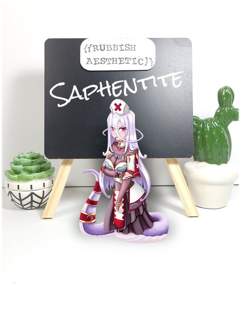 Saphentite Neikes Sticker, Monster Girl Doctor, Lamia, UV Gloss, Vinyl ...