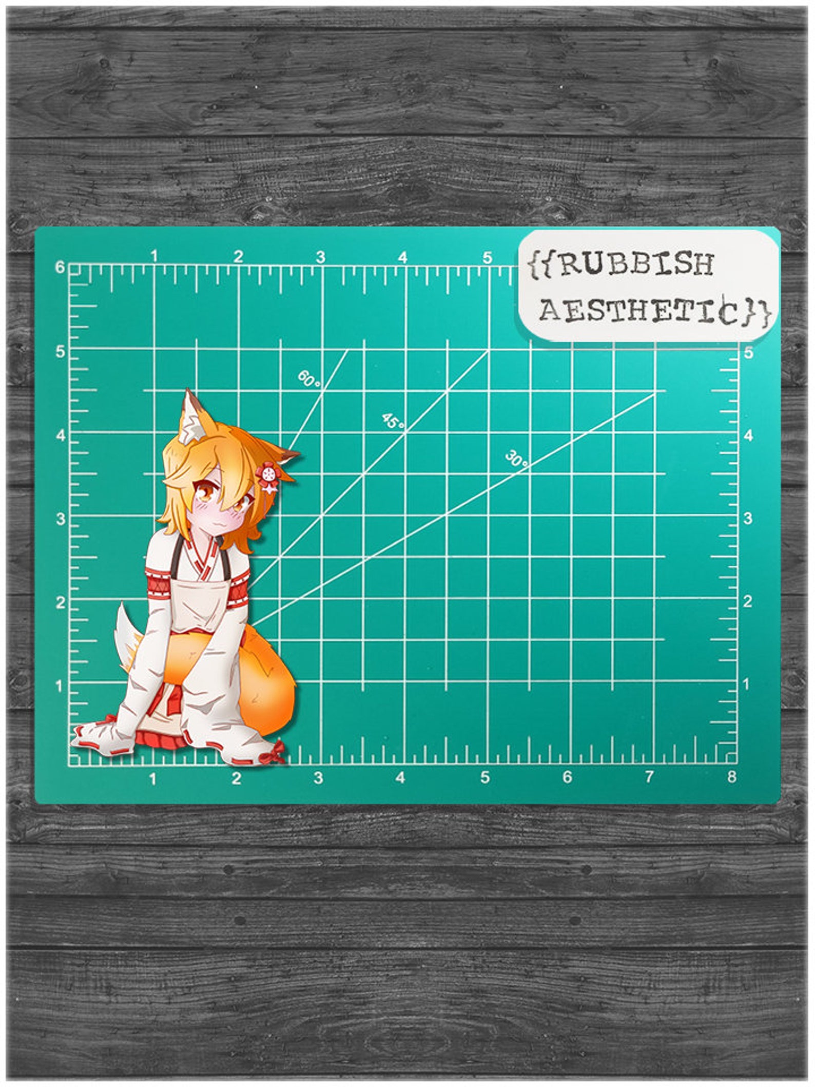 Senko-san Sticker Helpful Fox Sewayaki Kitsune UV Gloss | Etsy