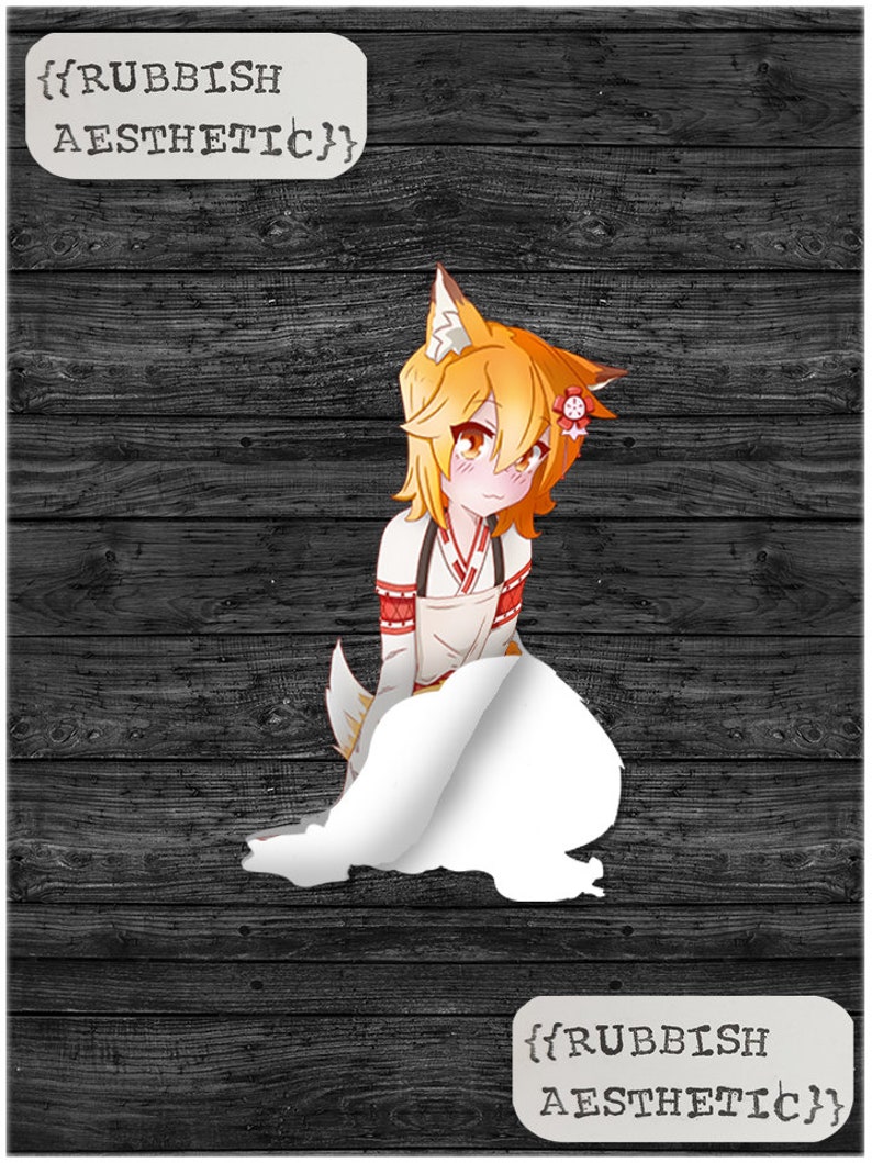 Senko-san Sticker Helpful Fox Sewayaki Kitsune UV Gloss - Etsy