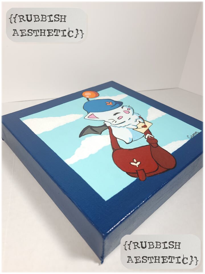 Post Moogle Thick Gallery Frame Painting Ffxiv Final - Etsy