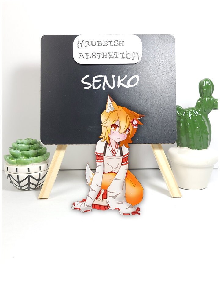 Senko-san Sticker Helpful Fox Sewayaki Kitsune UV Gloss - Etsy