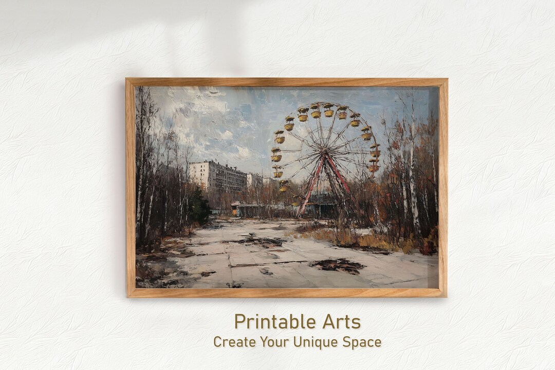 Chornobyl (chernobyl) Art, Imitation of Oil Painting, Poster Prints ...