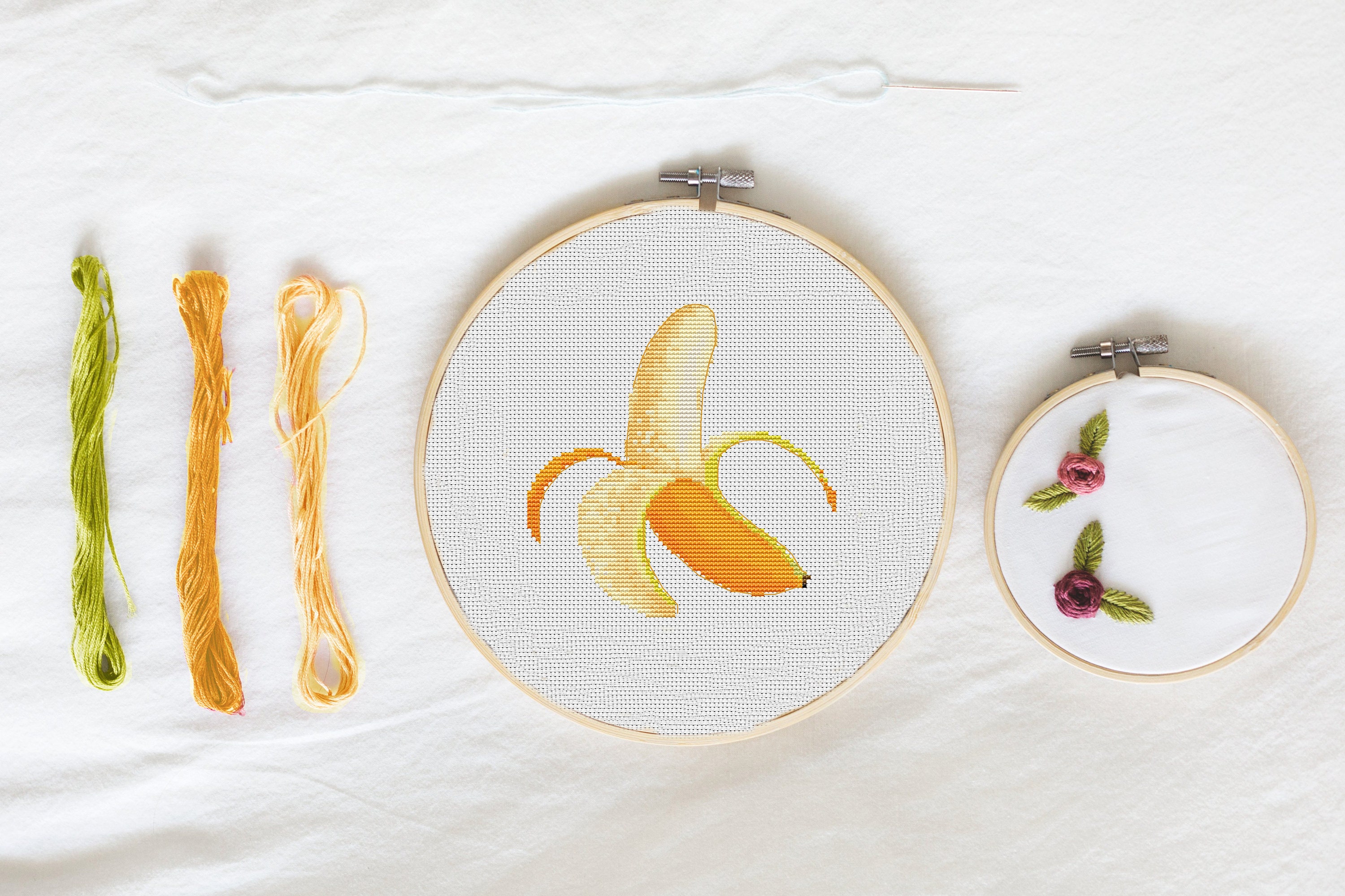 Banana Cross Stitch Pattern Free Shipping Cross Stitch Pdf - Etsy