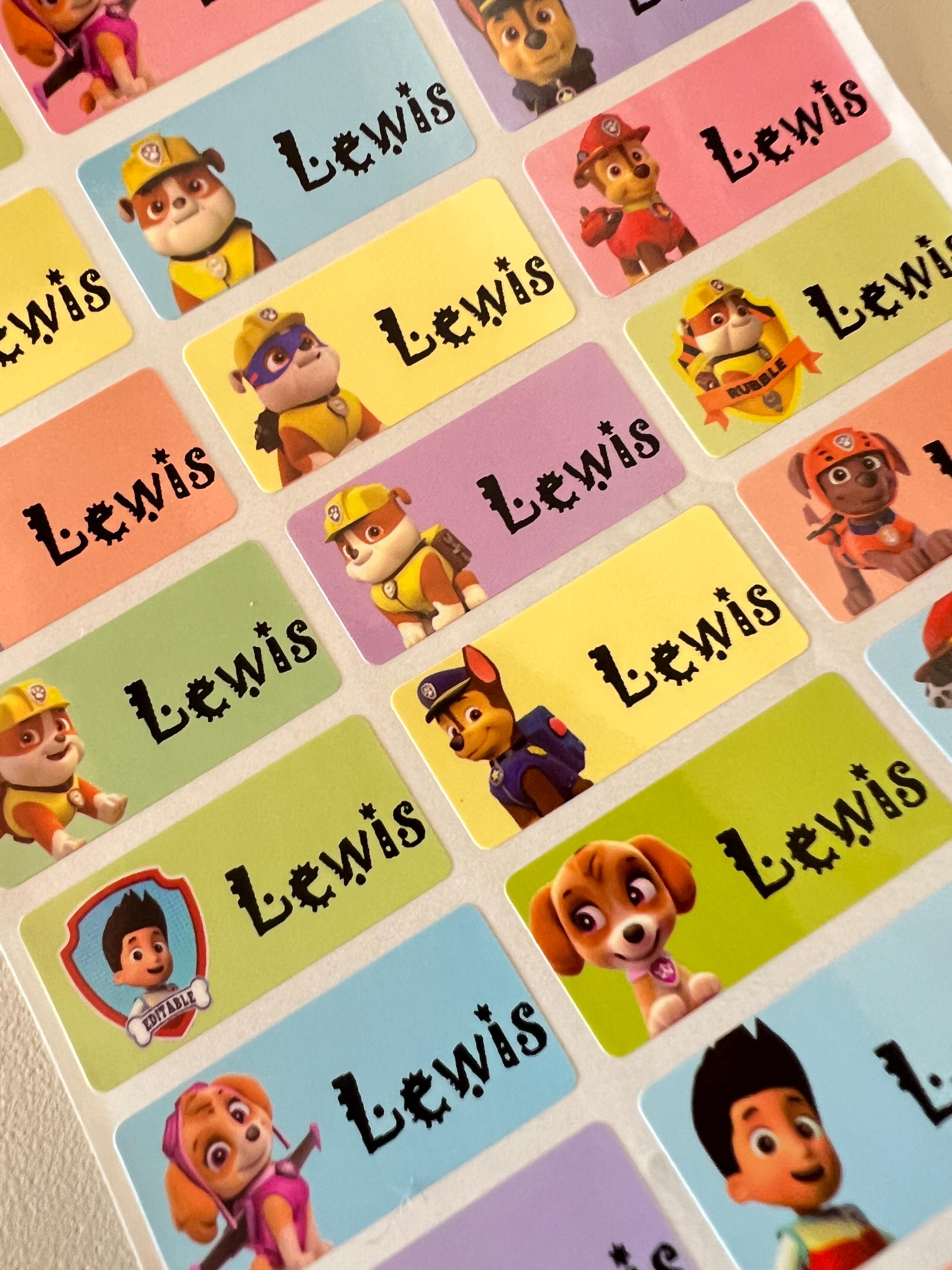 Personalized School Stickers and Labels - Cute Waterproof Name Stickers ...