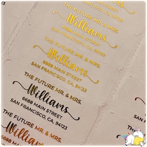 30 Clear Return Address Label, Address Labels, Return Gifts, Custom ...