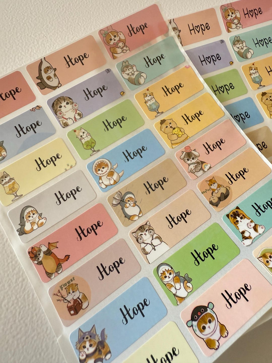 Personalized School Stickers and Labels - Cute Waterproof Name Stickers ...