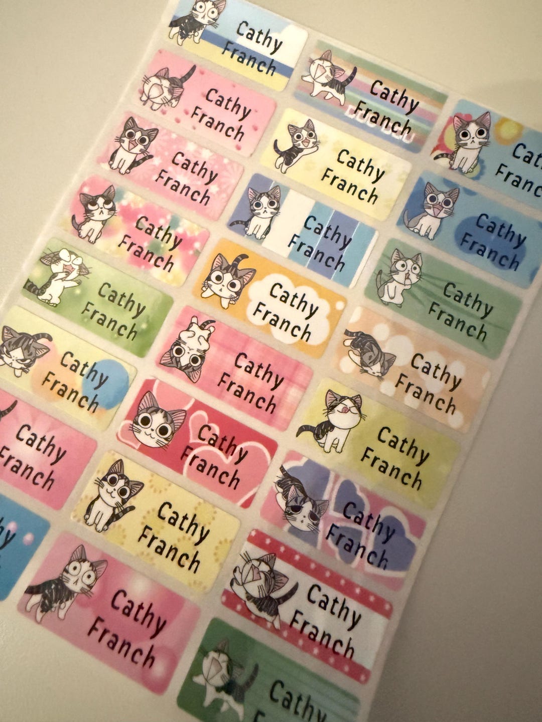 Personalized School Stickers and Labels - Cute Waterproof Name Stickers ...