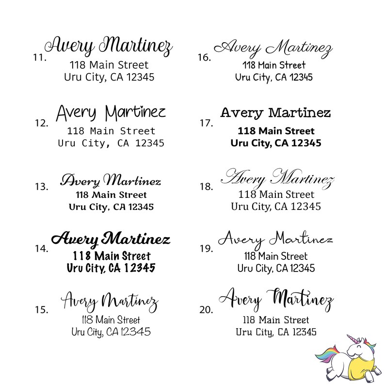 30 White Matte Return Address Label, Address Labels, Return Gifts ...