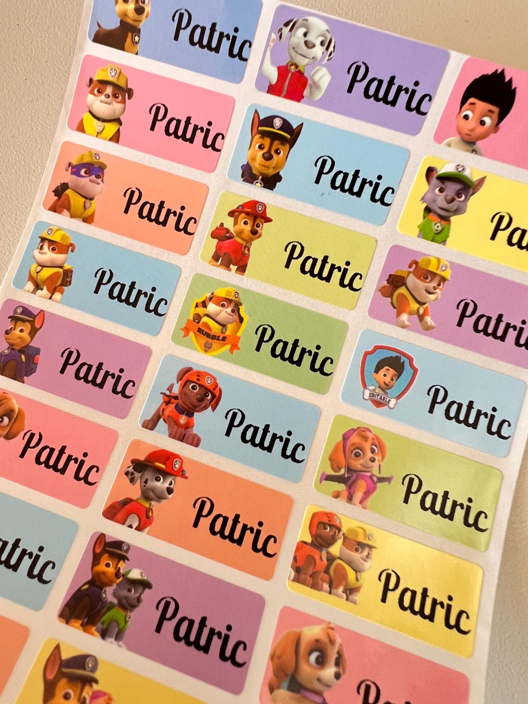 Personalized School Stickers and Labels - Cute Waterproof Name Stickers ...