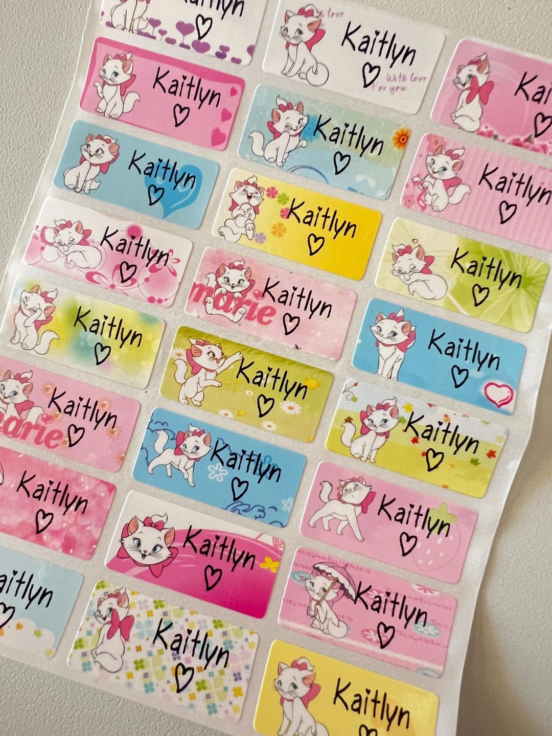 Personalized School Stickers and Labels - Cute Waterproof Name Stickers ...