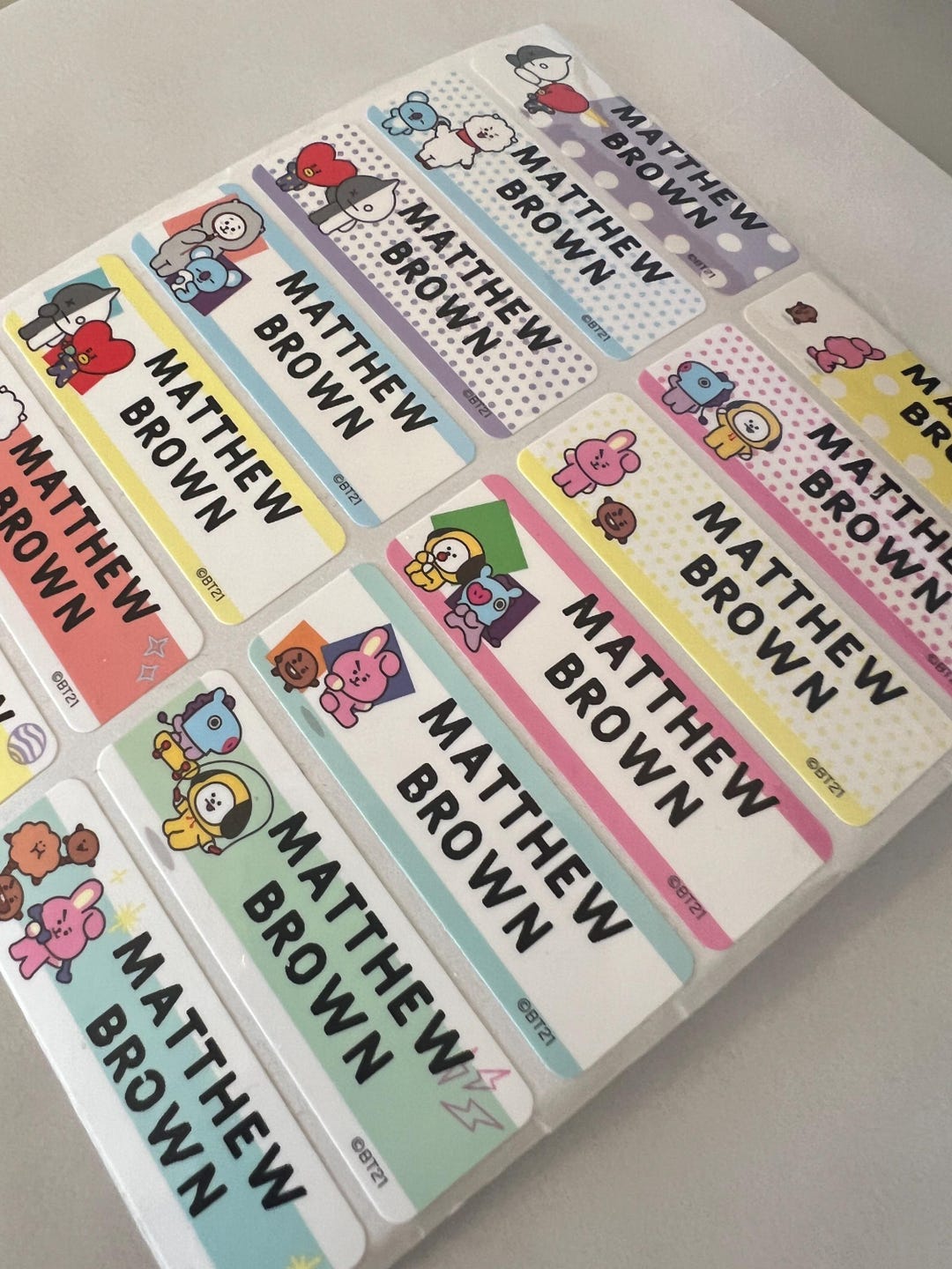 Personalized School Stickers and Labels - Waterproof Name Stickers for ...