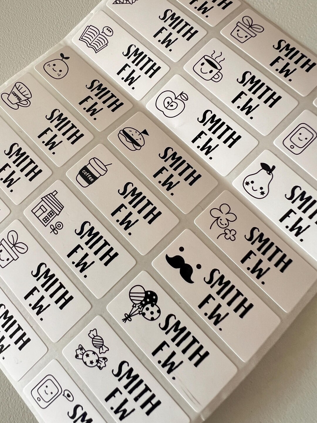 Personalized School Stickers and Labels - Cute Waterproof Name Stickers ...