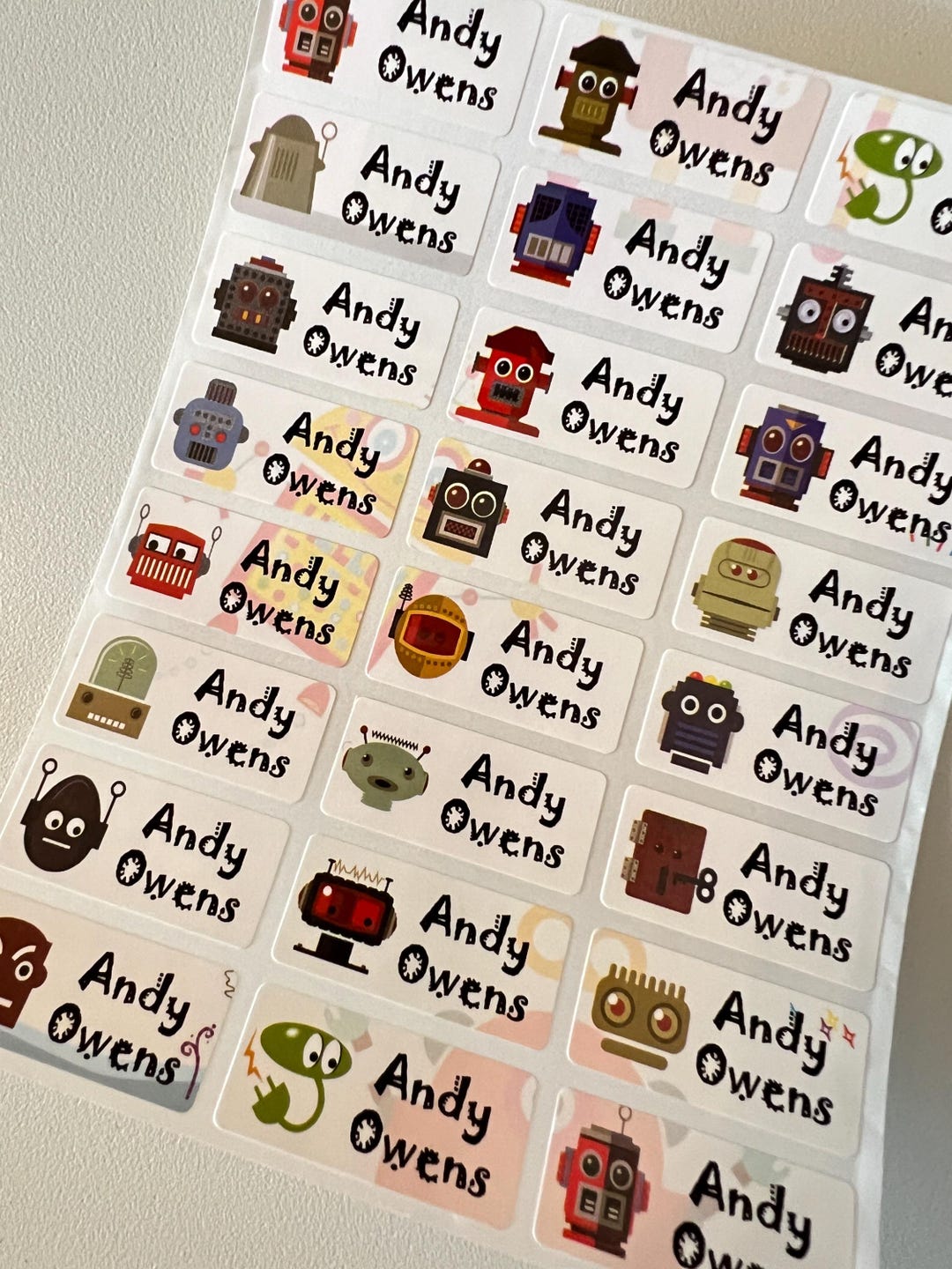 Personalized School Stickers and Labels - Cute Waterproof Name Stickers ...