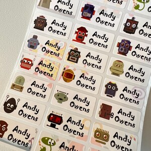 Personalized School Stickers and Labels - Cute Waterproof Name Stickers ...