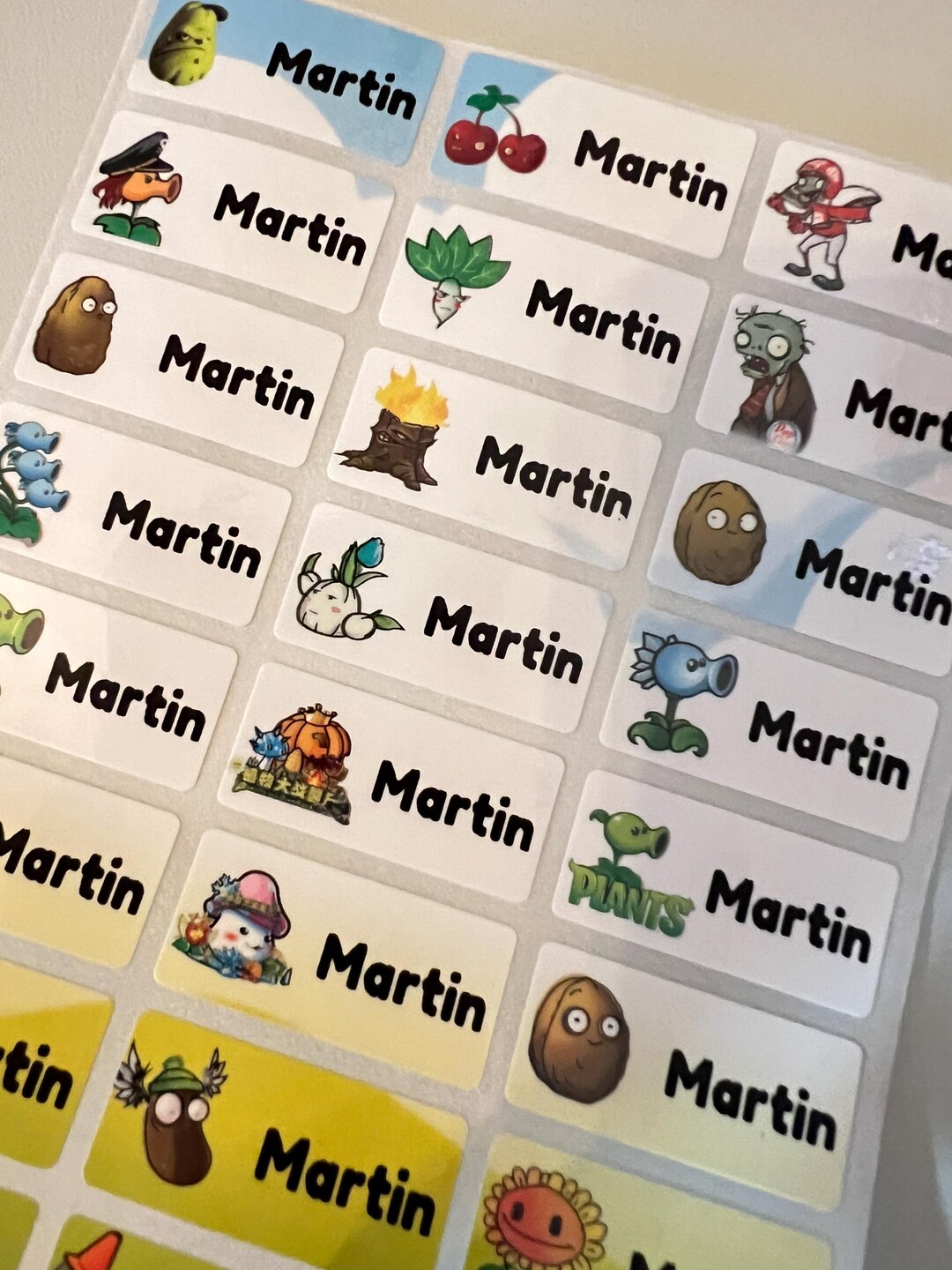 Personalized School Stickers and Labels Cute Waterproof Name Stickers ...