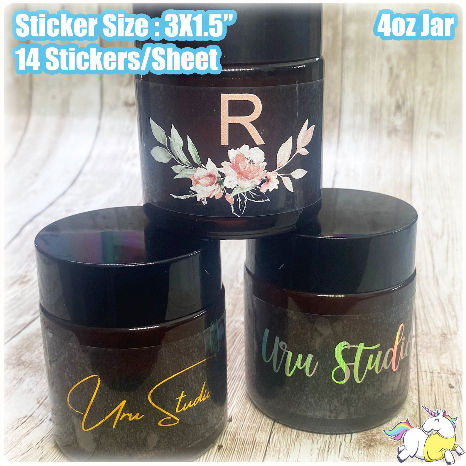 14 3x1.5 Clear Foil Labels Personalized Cuticle Pen - Etsy