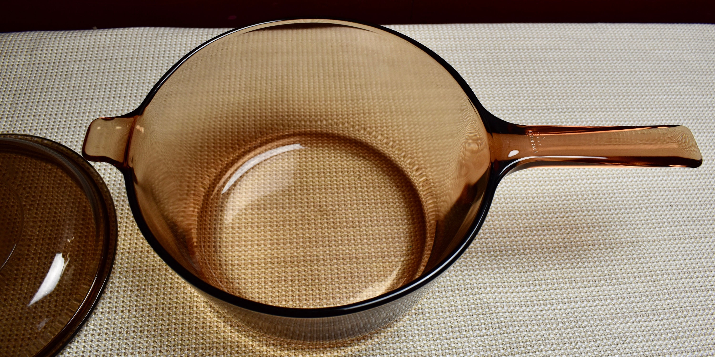 Corning Amber Vision Cookware 2.5 Liter Saucepan Vintage - Etsy
