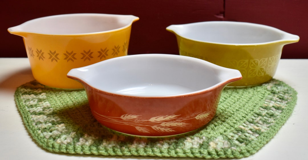 Vintage Pyrex Casserole Lot, Pyrex Fall Collection, Vintage Pyrex ...